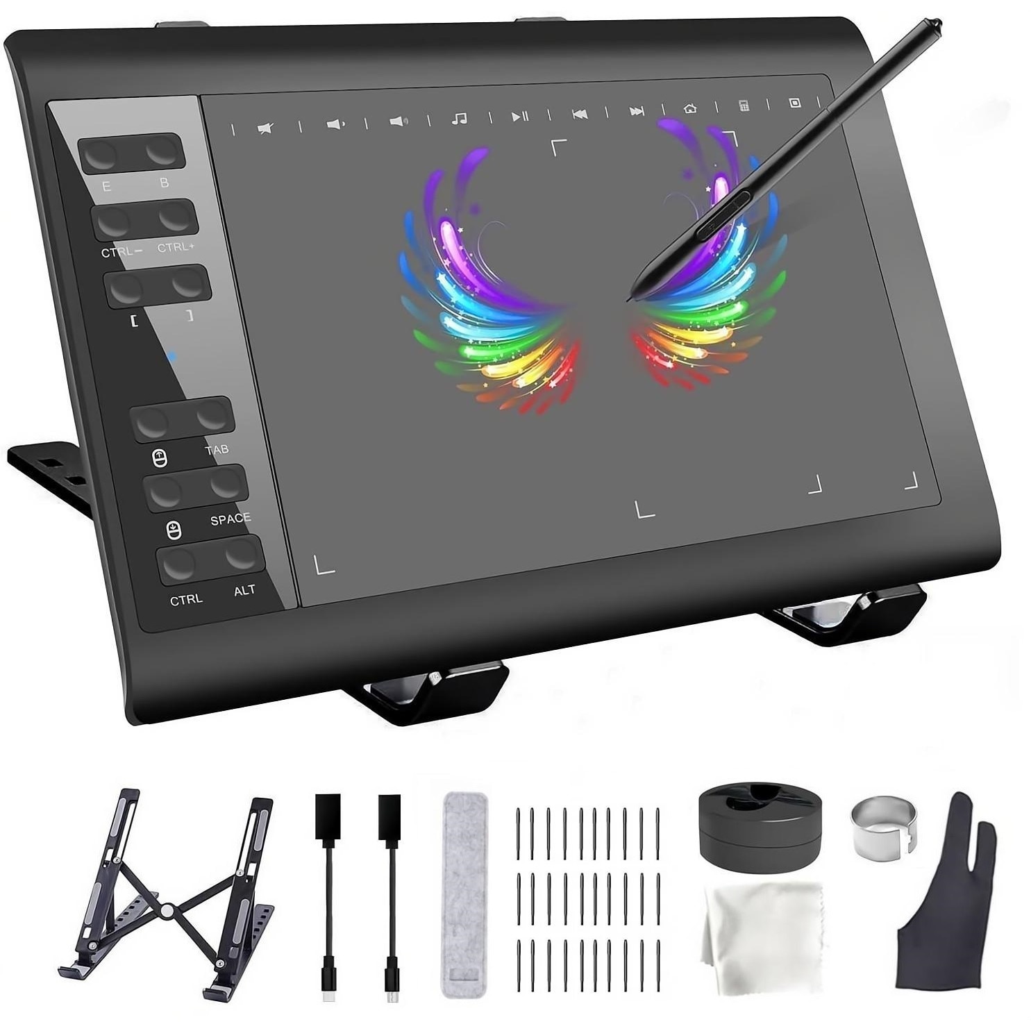 Tableta de desen, Excitat®, 10 x 6 inchi cu stilou si suport fara ...