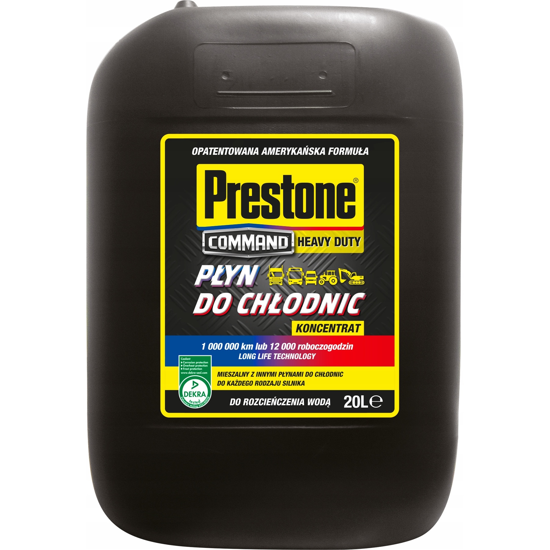 Prestone концентриран антифриз, Command Heavy Duty, защита от -64C до ...