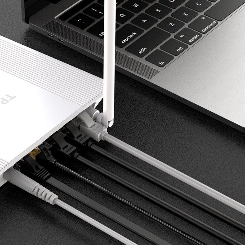 Cablu de extensie retea de internet, din cupru placat cu aur, CAT6 ...