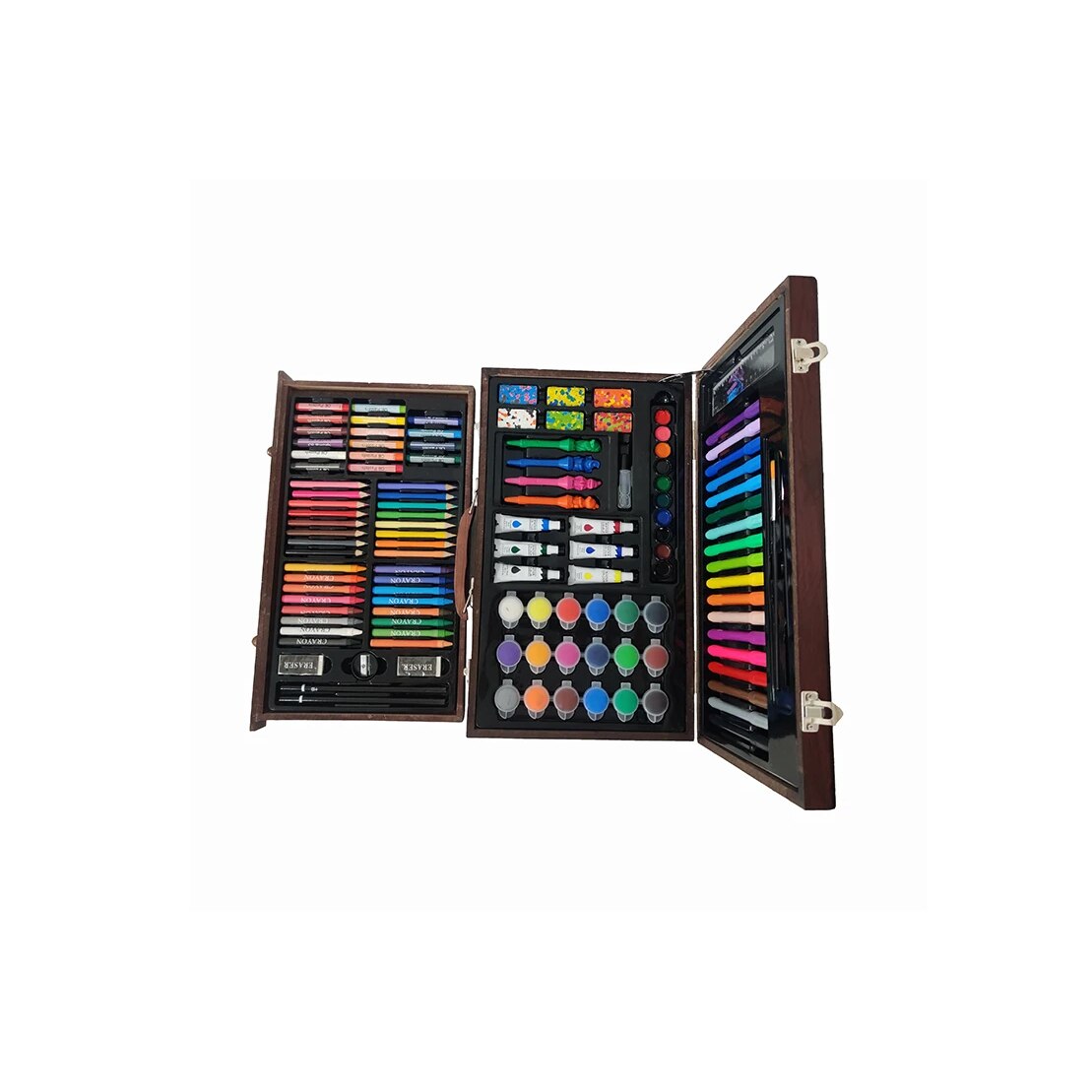 Set pentru desen si pictura Ælements®, creioane, acuarele, cutie ...