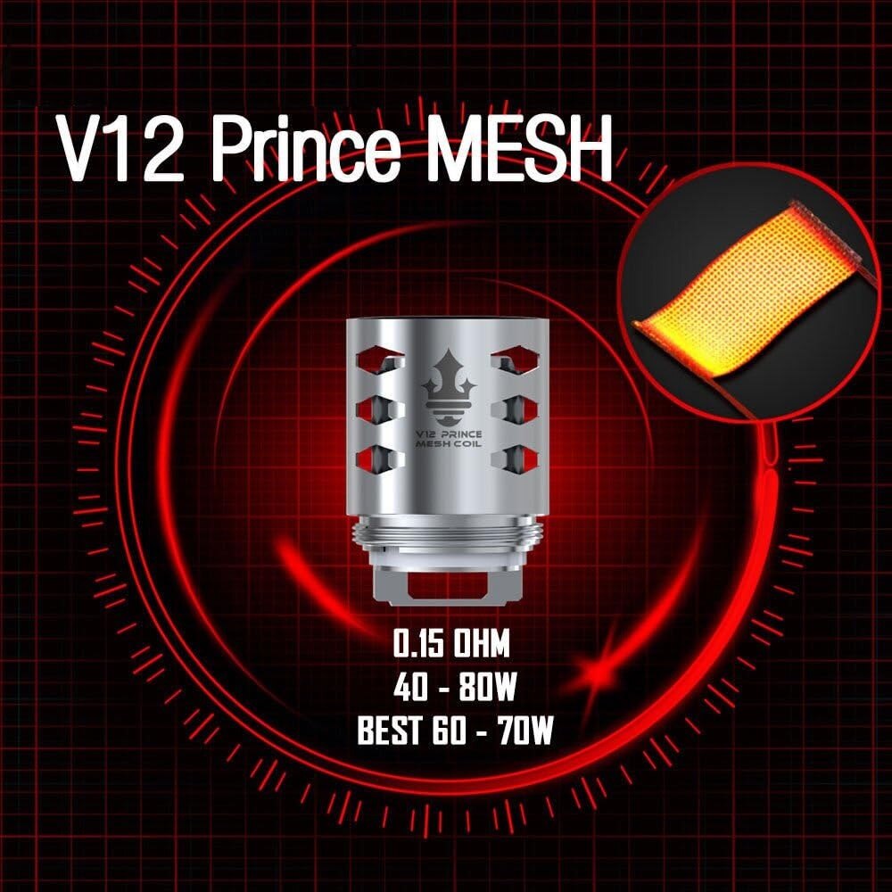 Set 3 rezistente Smok TFV12 Prince Mesh SS 0.15 Ohm (40-80W) - eMAG.ro