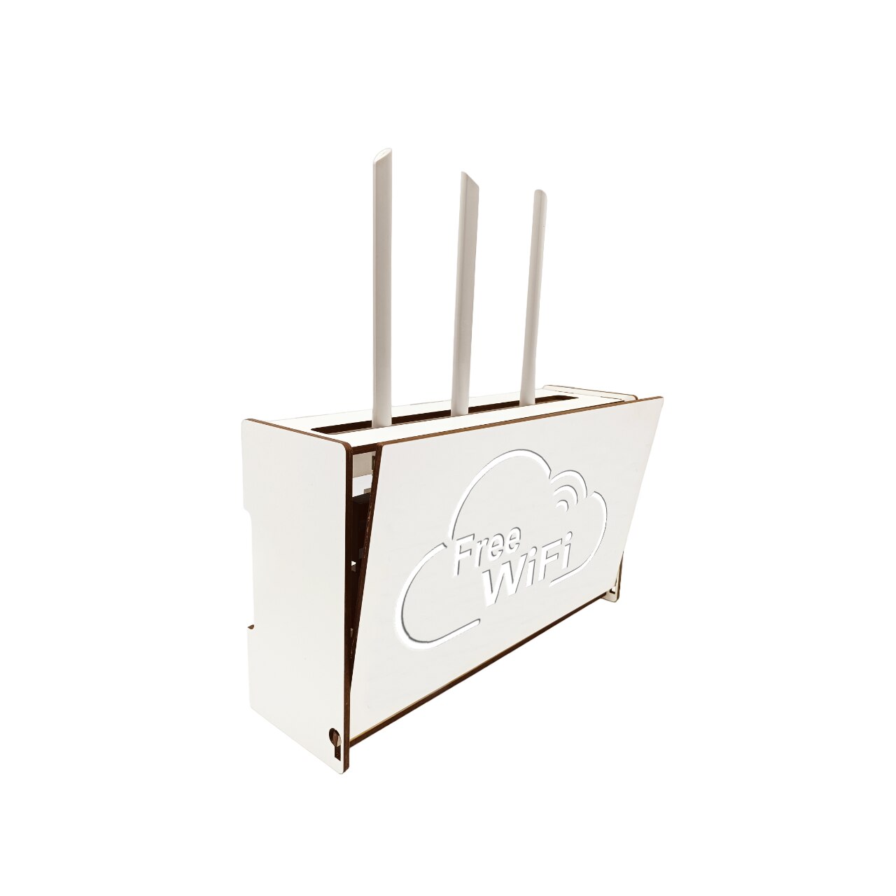 Raft Suport Router Wireless rack WoodMag CTW01fwifi pentru mascare fire ...