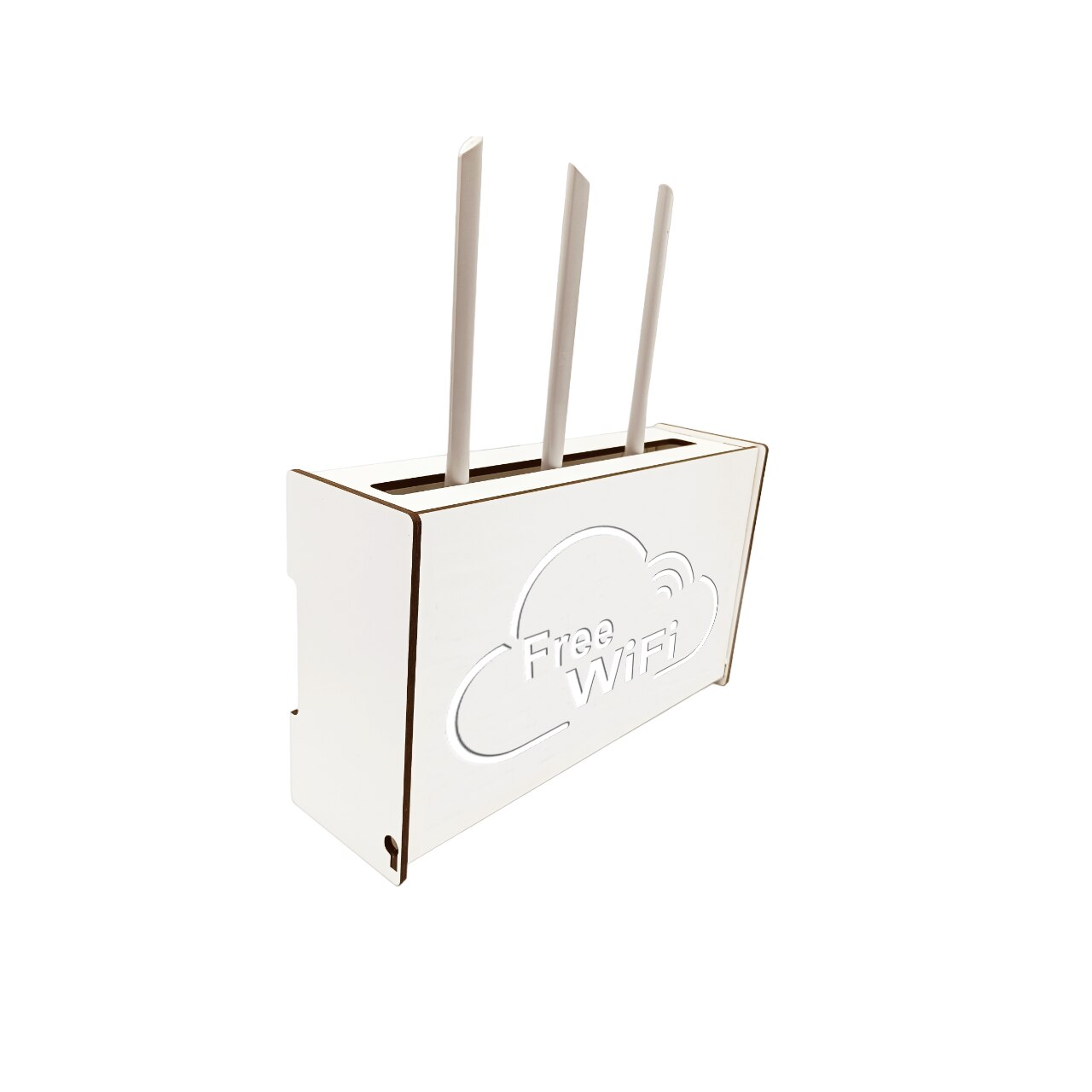 Raft Suport Router Wireless rack WoodMag CTW01fwifi pentru mascare fire ...
