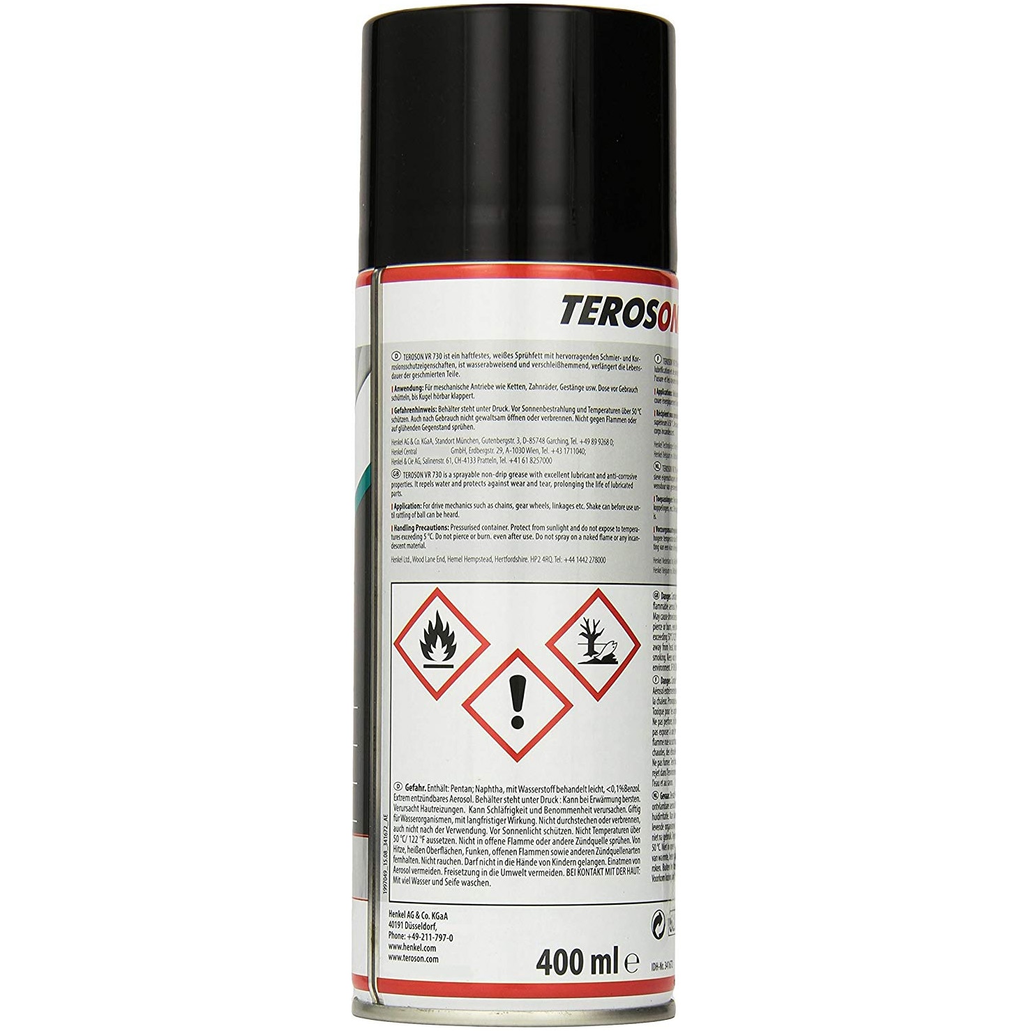 Teroson fehér zsír - spray, 400 ml - eMAG.hu