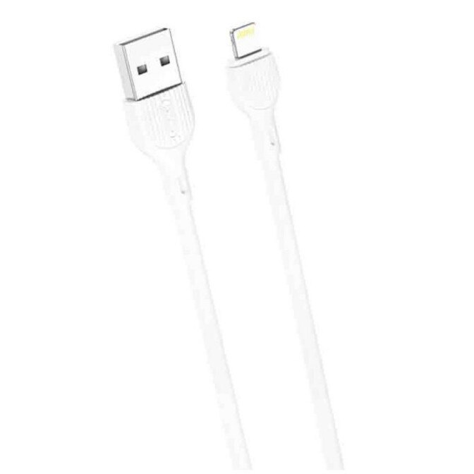 Cablu Iphone lightning - USB 2m 2.1A alb XO-NB200i-WH - eMAG.ro