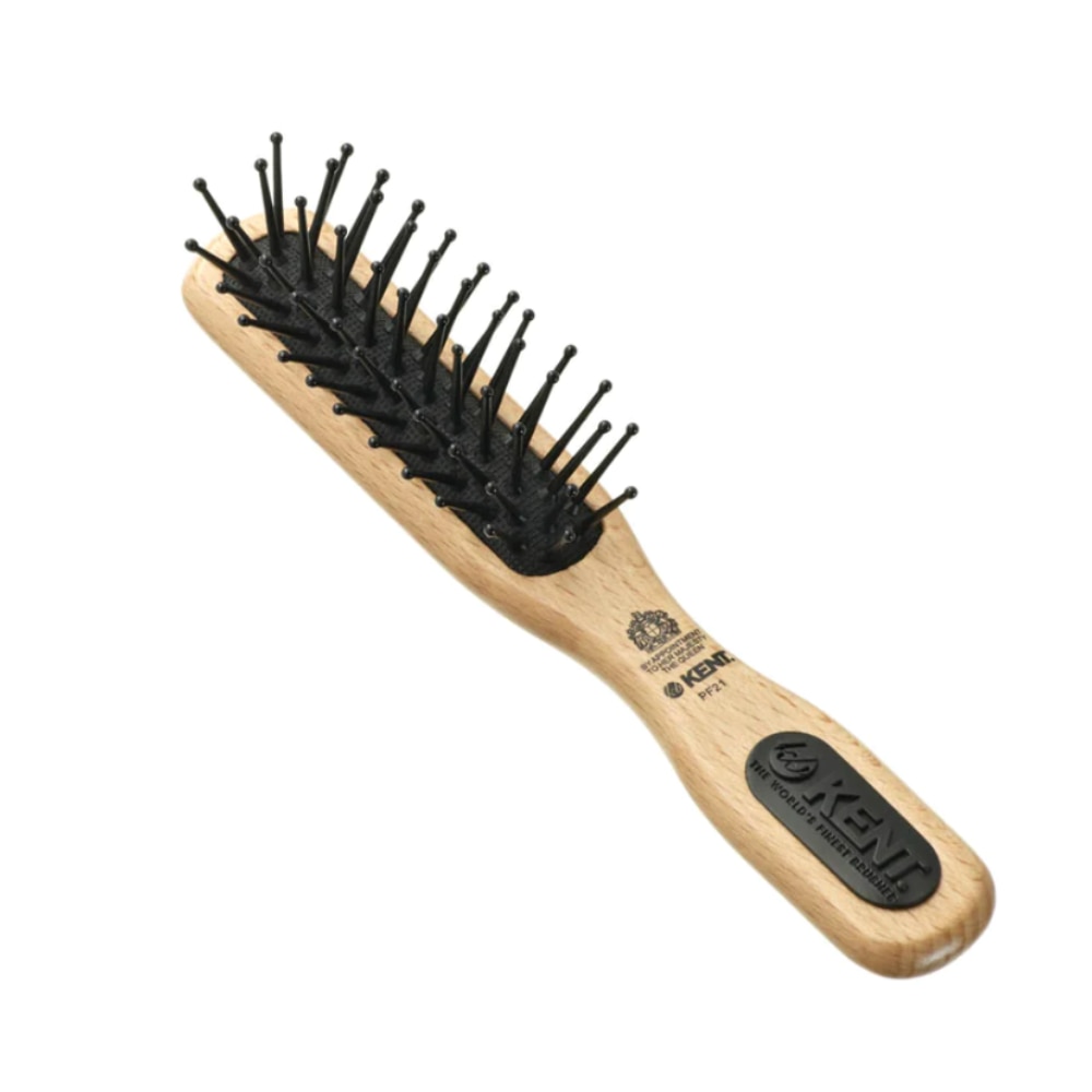 Perie de par, Kent Perfect For PF21 din lemn, negru/maro - eMAG.ro