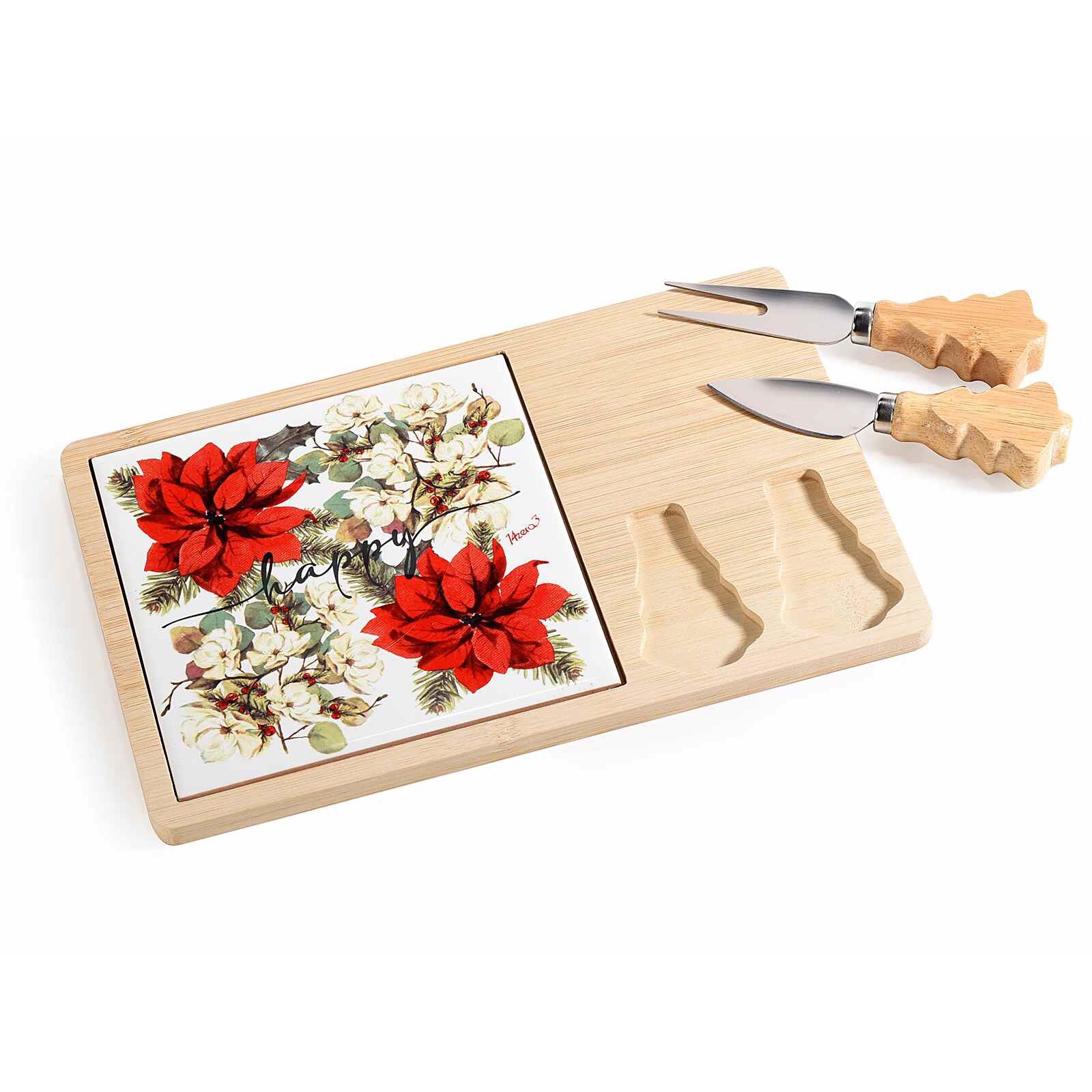 Platou Aperitive Branzeturi Poinsettia - eMAG.ro