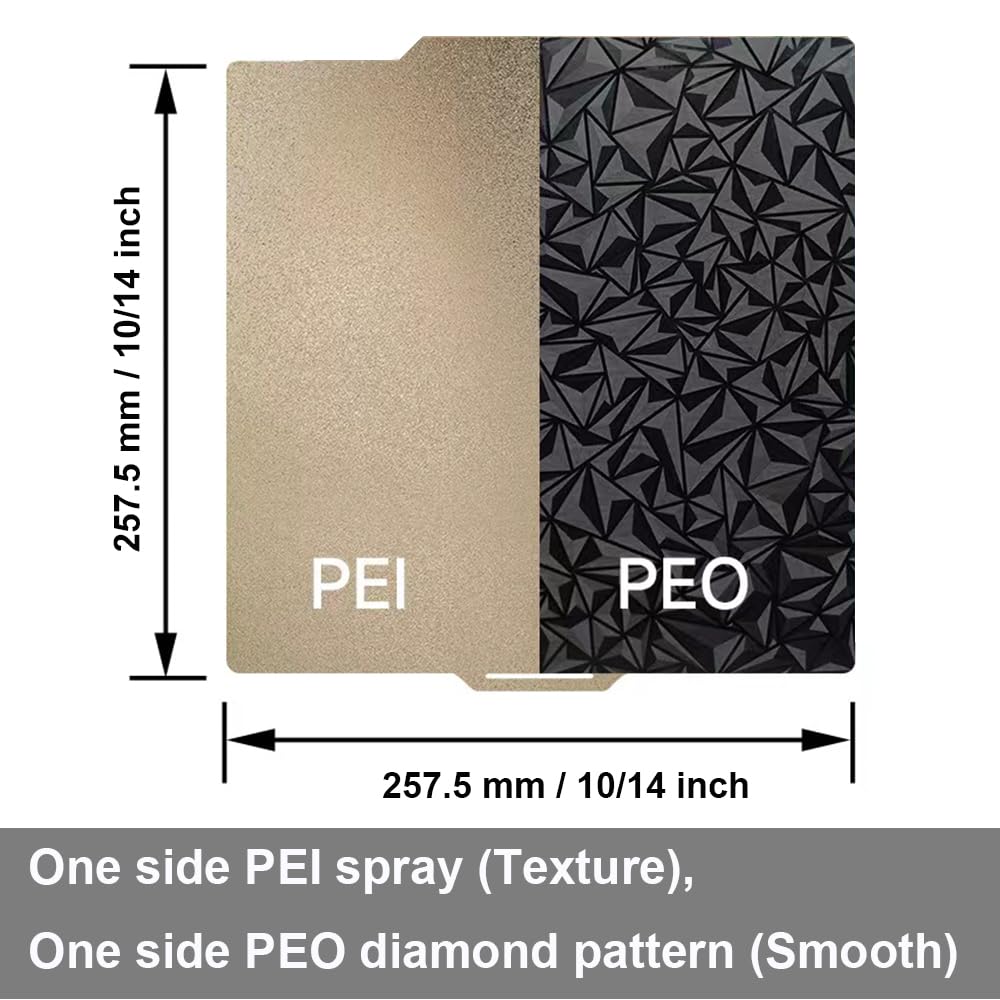 Suprafata de printare cu 2 fete, pentru imprimanta 3D, texturat si ...