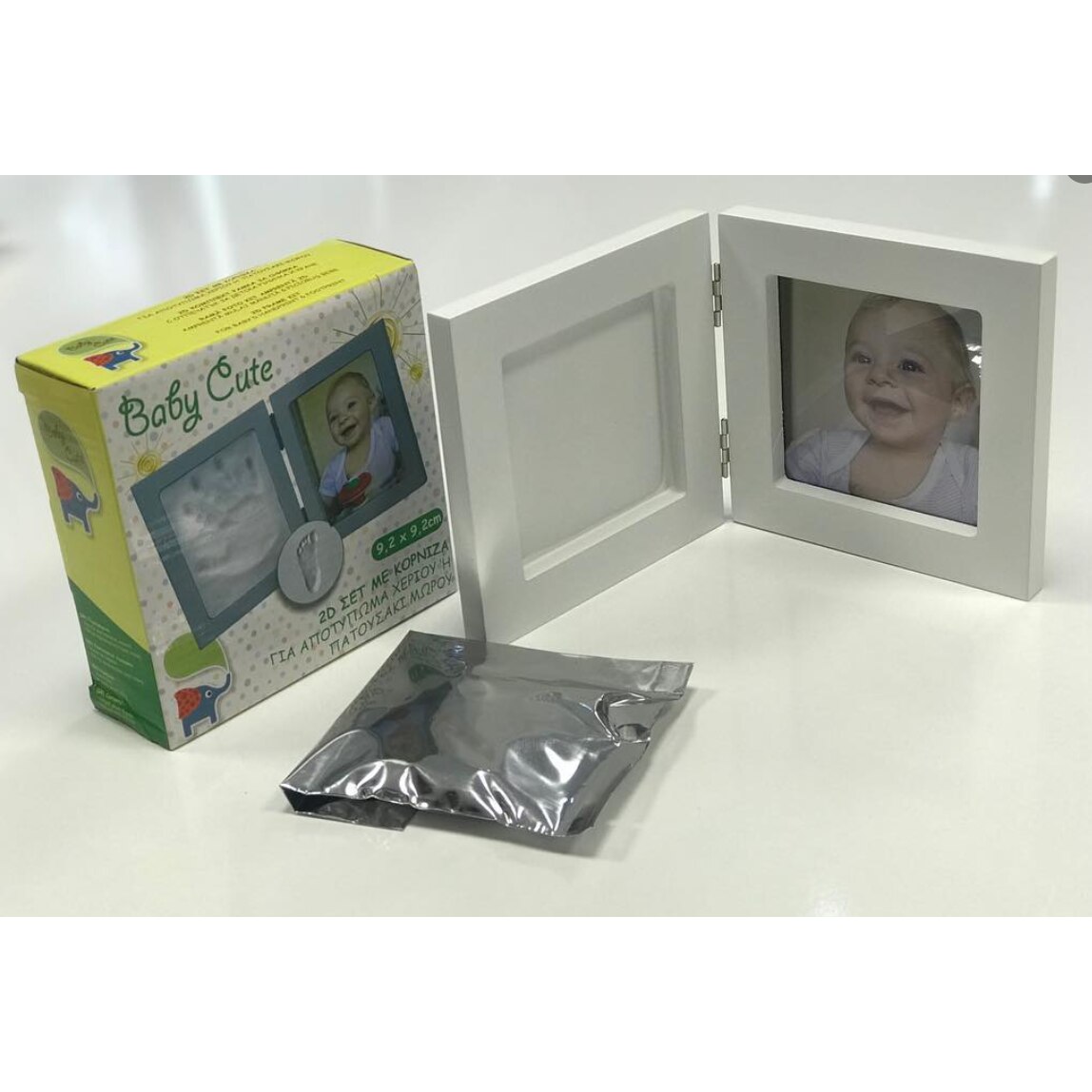 Rama Foto Bebelusi cu Amprenta, kit mulaj, 2D, 9, 2x9, 2 cm, Baby Cute ...