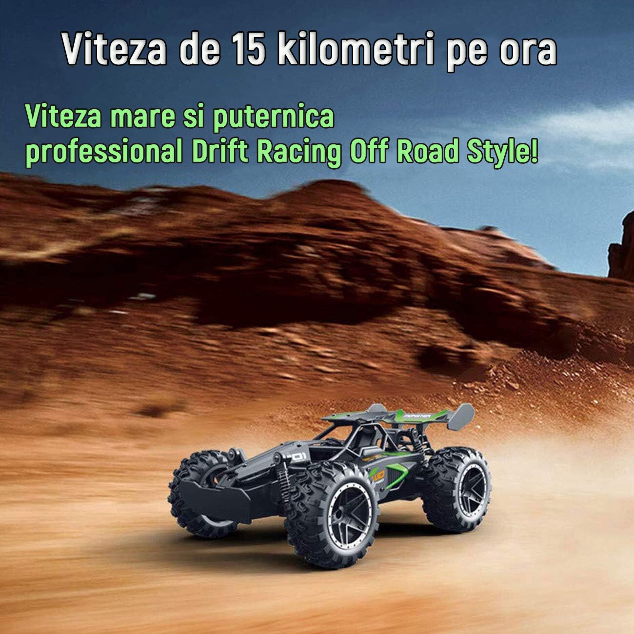 Masina cu telecomanda RC pentru copii, Baterie Reincarcabila, anvelope ...