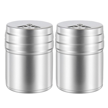 Set 2 cutii de condimente, Inox, Argintiu - eMAG.ro