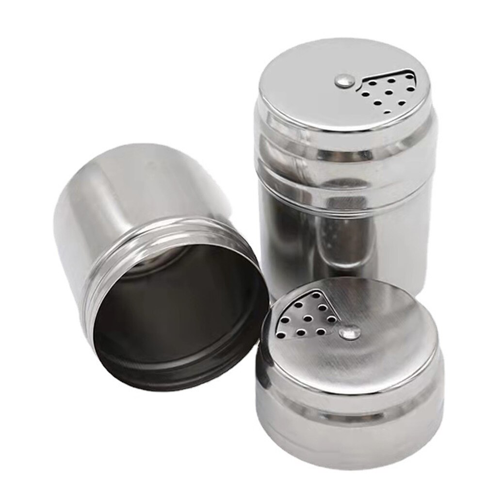 Set 2 cutii de condimente, Inox, Argintiu - eMAG.ro