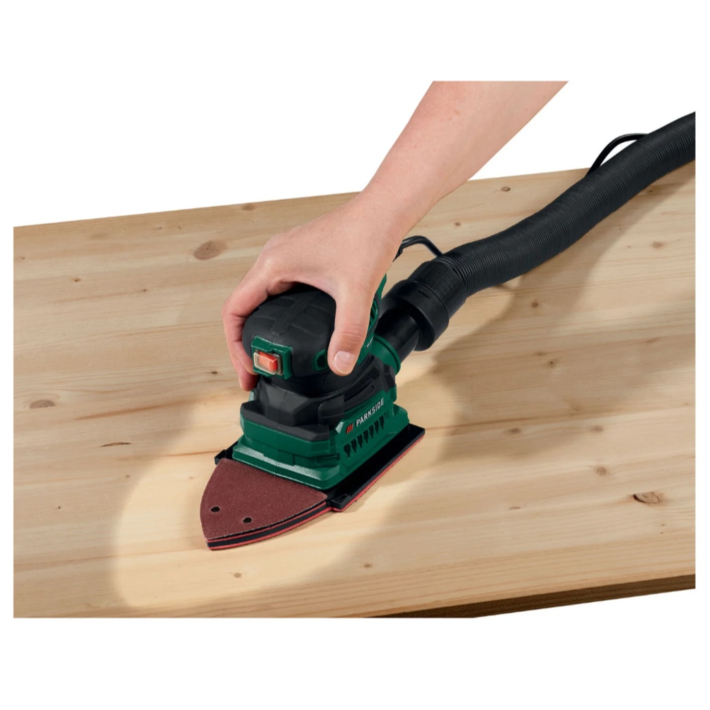 Slefuitor cu placa de slefuit combinata triunghiulara si patrata pentru suprafete si zone de ...