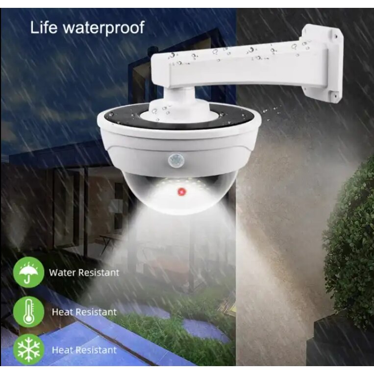 Led фалшива слънчева камера дистанционно управление сензор за движение тип глобус 3
