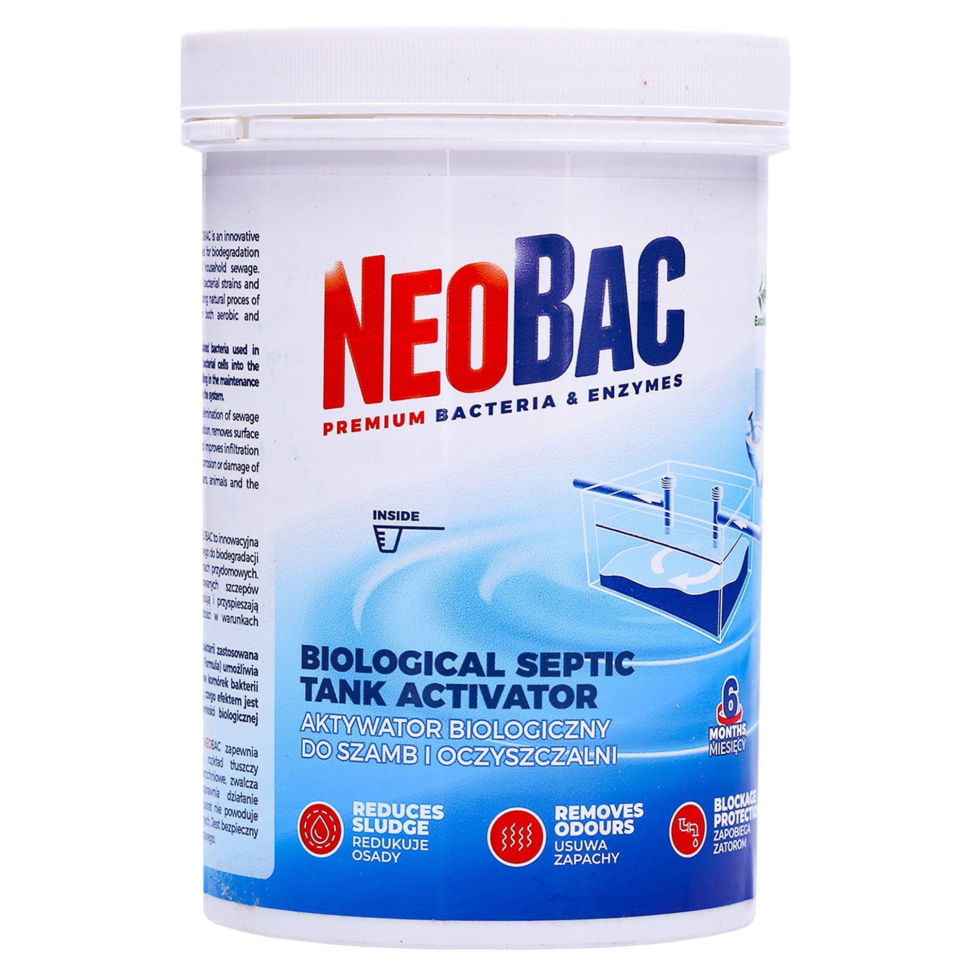 Set 4 solutii activator bacterian pentru fosa septica, NeoBac, 2.4kg ...