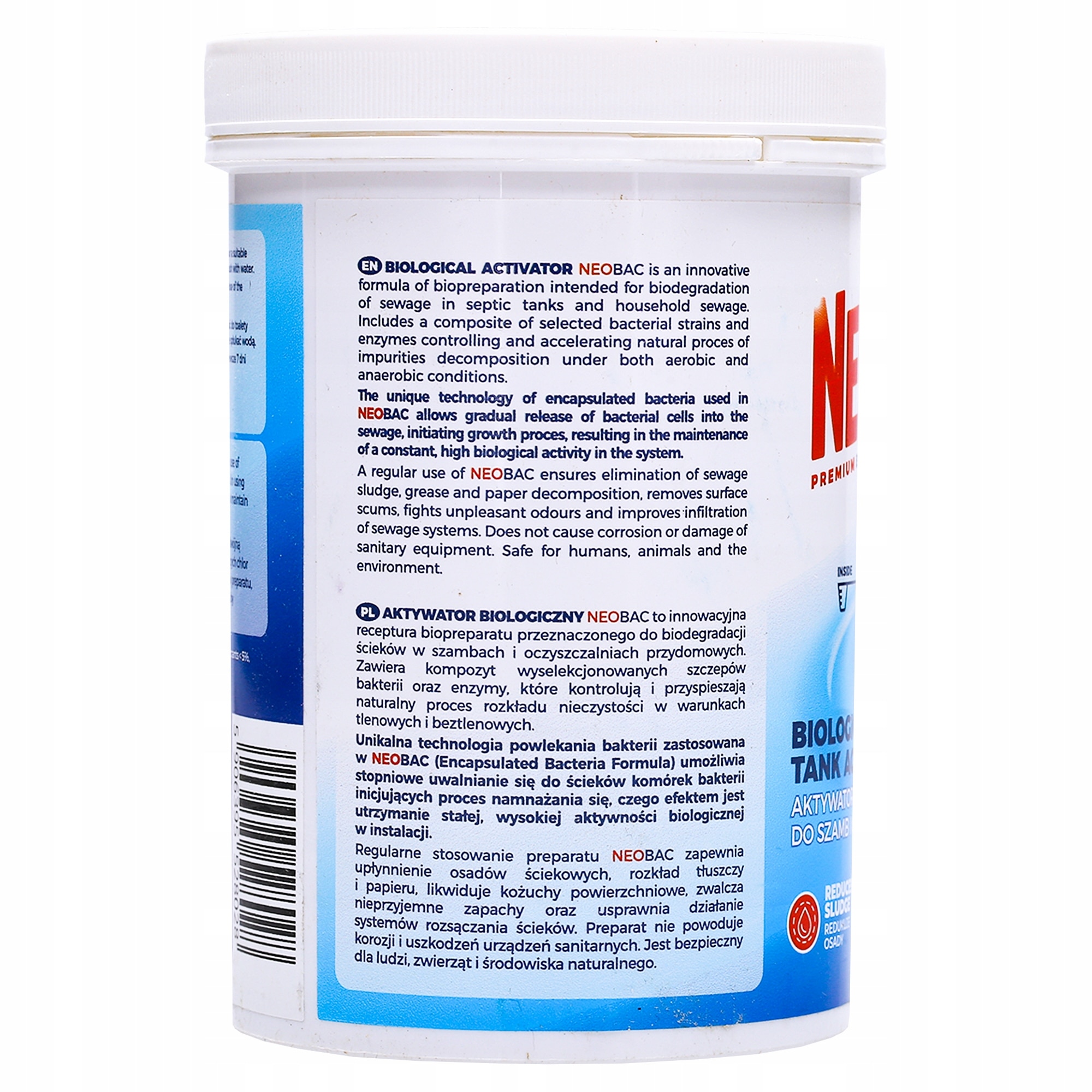 Set 4 solutii activator bacterian pentru fosa septica, NeoBac, 2.4kg ...