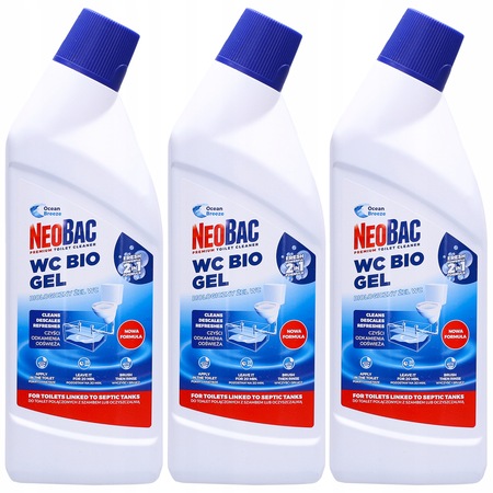 Set 3 Geluri curatare fosa septica, NeoBac, Eco, 750ml - eMAG.ro