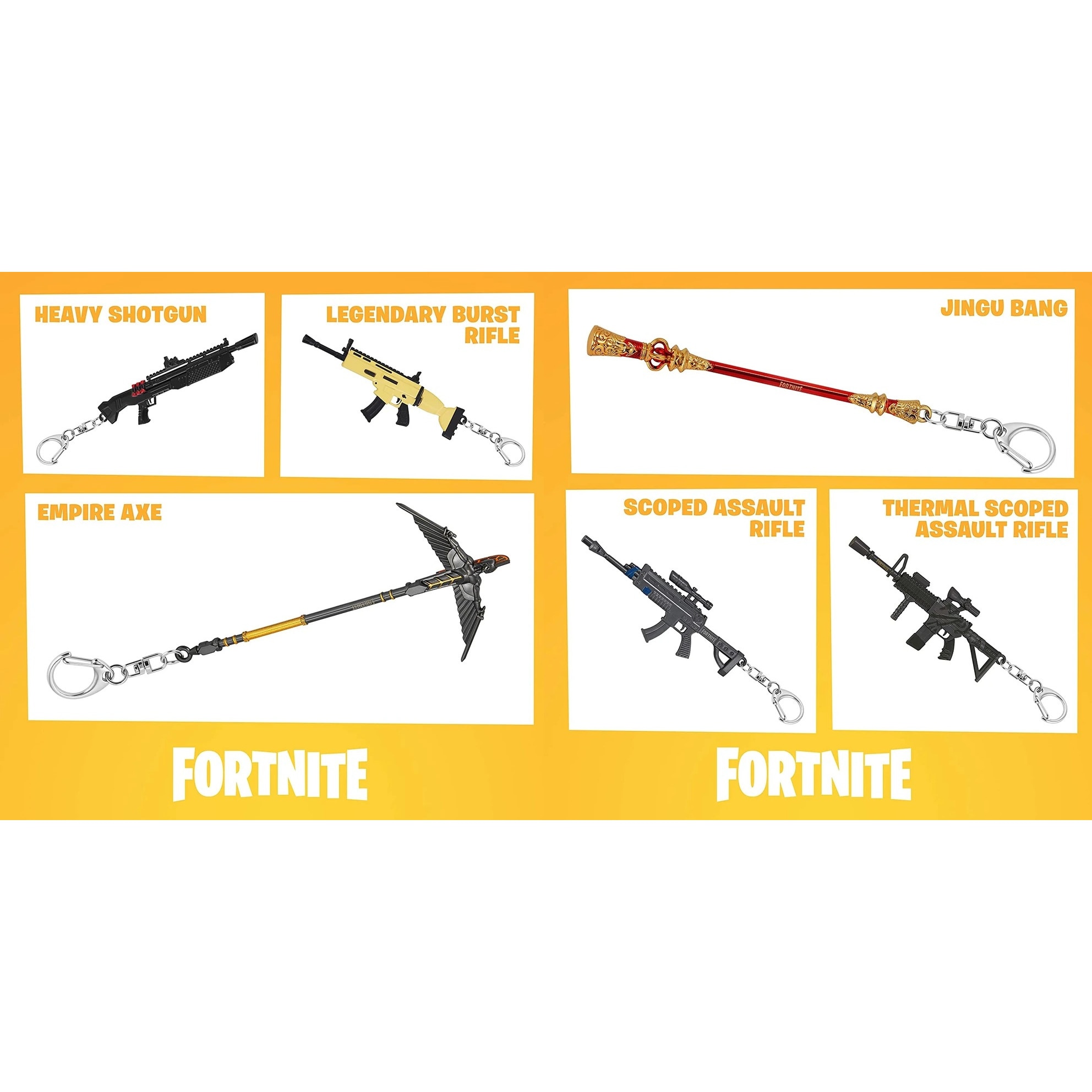 Set figurine breloc, Arma de metal 3D, FORTNITE, 8-15cm, Seria B ...