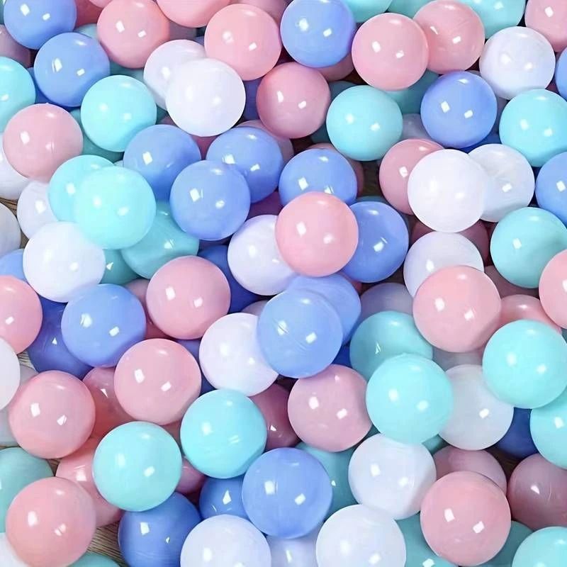 Set 100 mingi colorate pastel, PROCART, diametru 5.5 cm, plastic ...