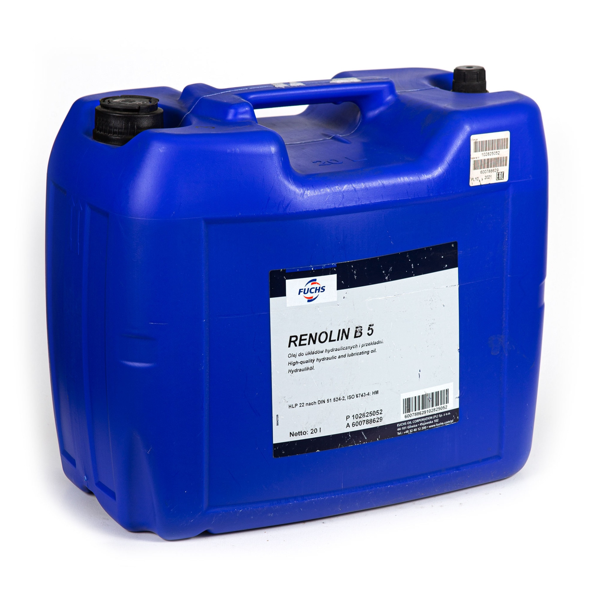 Ulei hidraulic, Fuchs Renolin B5 VG22, 20L - eMAG.ro