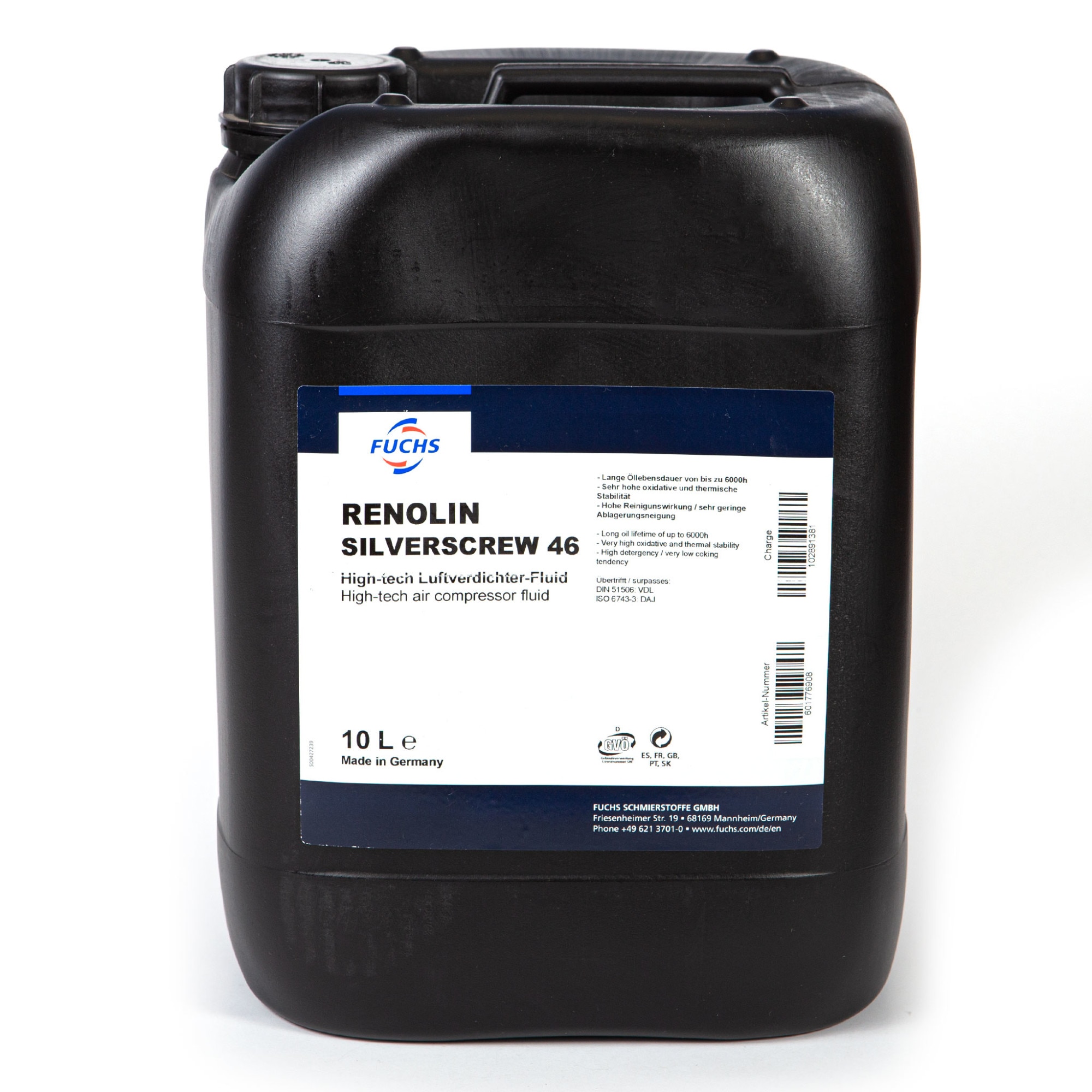 Ulei Compresor, Fuchs Renolin Silverscrew 46, 10L - eMAG.ro