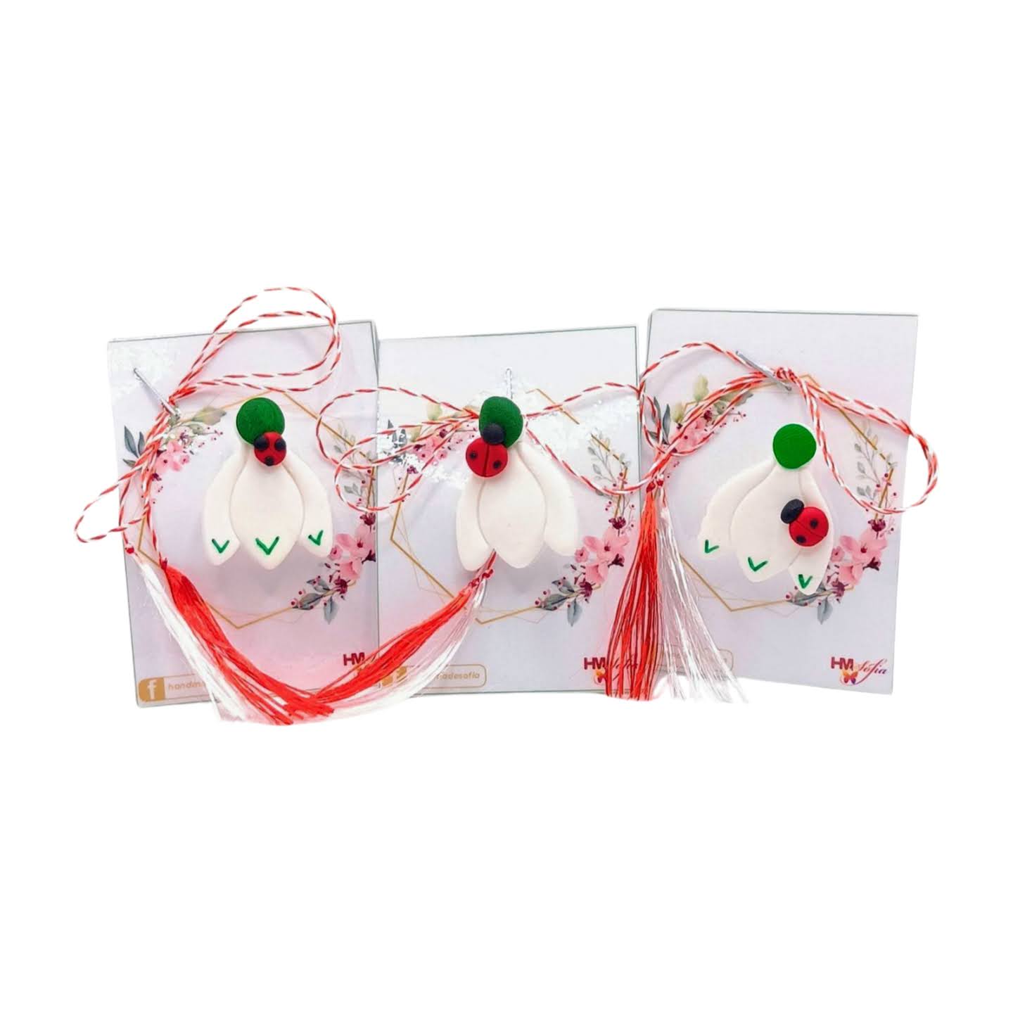 Martisor ghiocei cu gargarita, model traditional, handmade, cu ac de ...