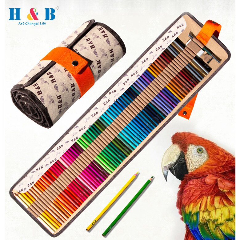 Set Profesional de Creioane Colorate pentru Copii - 72 Culori Unice si ...