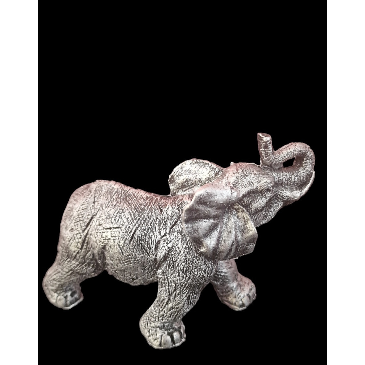 Elefant argintiu din rasina, decoratiune, Feng shui 14 cm - eMAG.ro