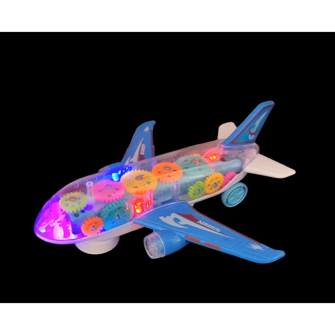 Интерактивна играчка самолет с многоцветни светлини и музика - eMAG.bg