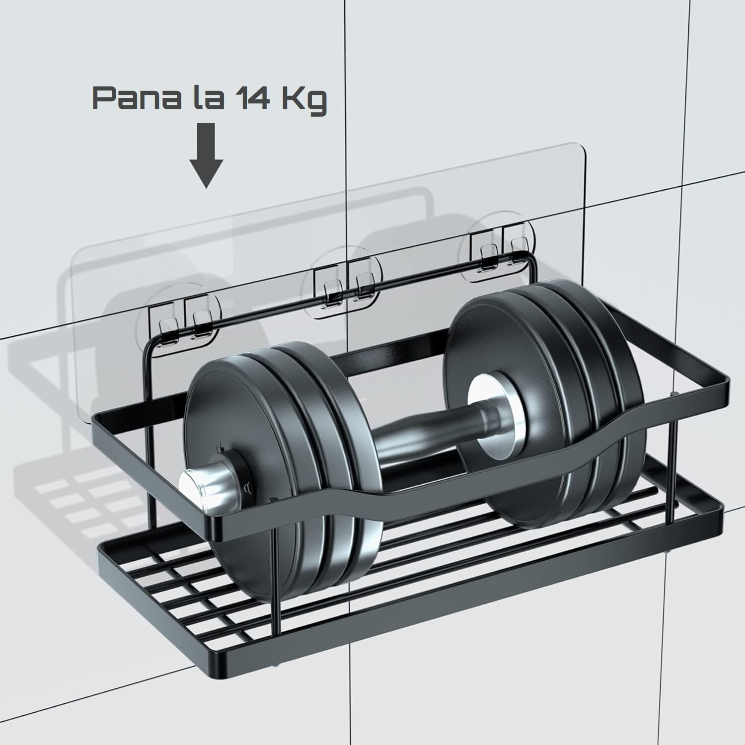 Raft de dus tip etajera baie, organizator depozitare Zenai, set 5 ...