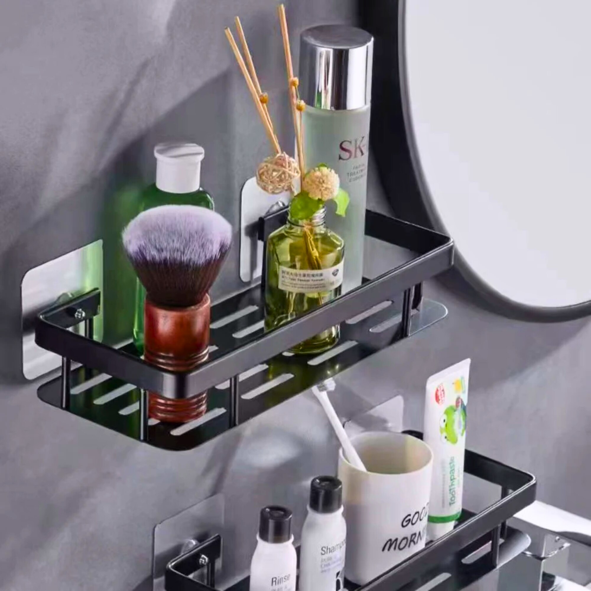 Raft de dus pentru baie, organizator bucatarie, organizare baie ...