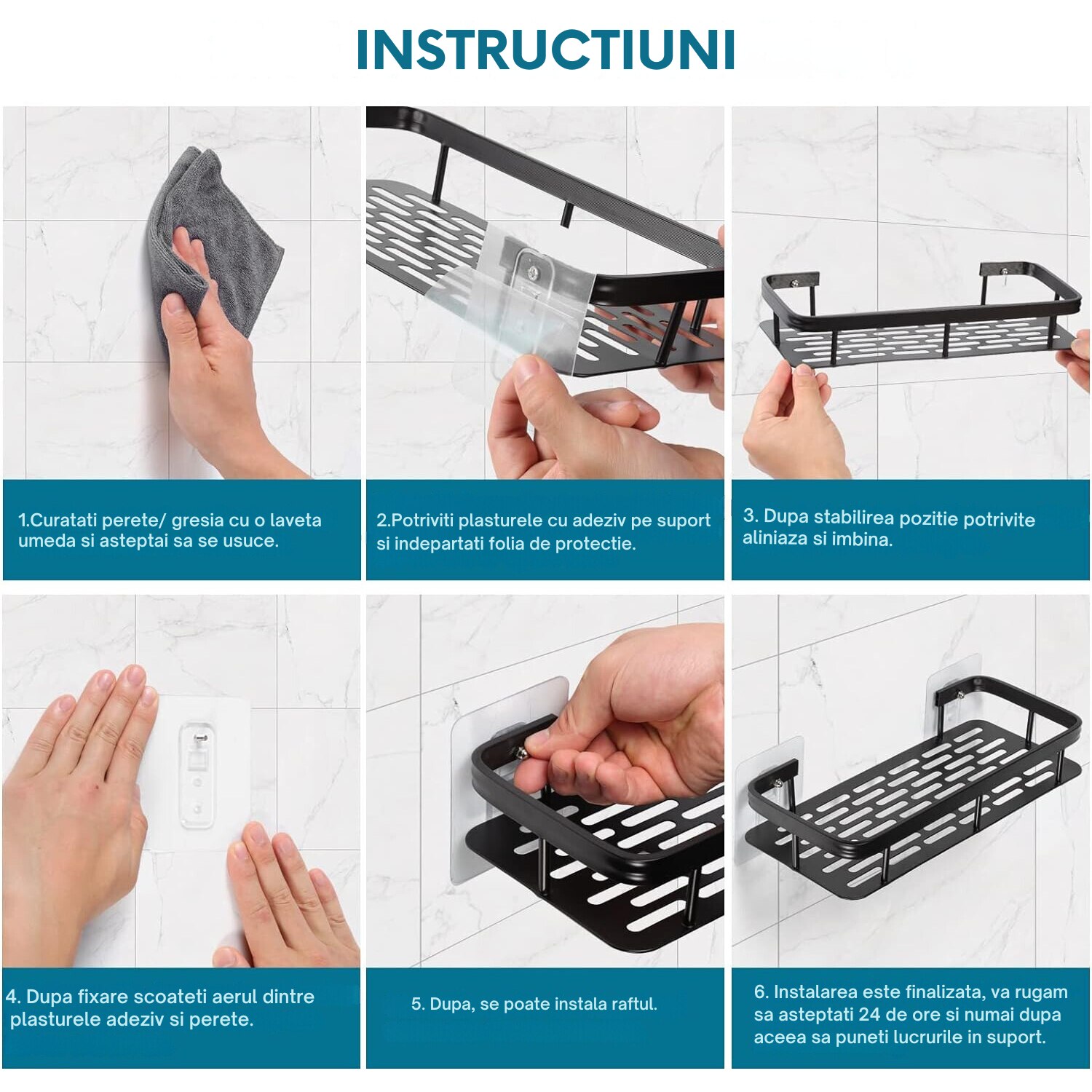 Raft de dus pentru baie, organizator bucatarie, organizare baie ...