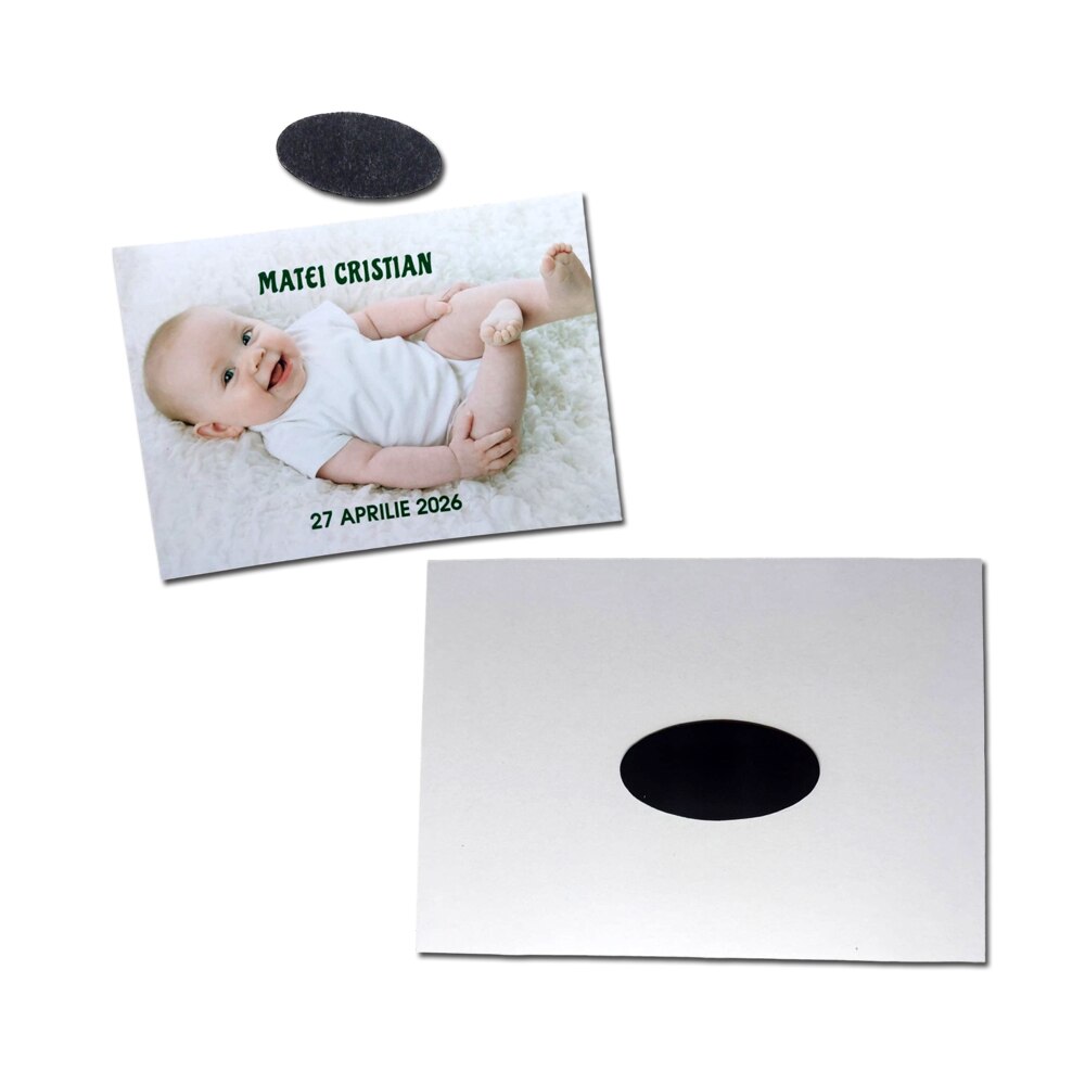 Set 10 suporti magnetici cu adeziv, pentru fotografii botez, dimensiune ...