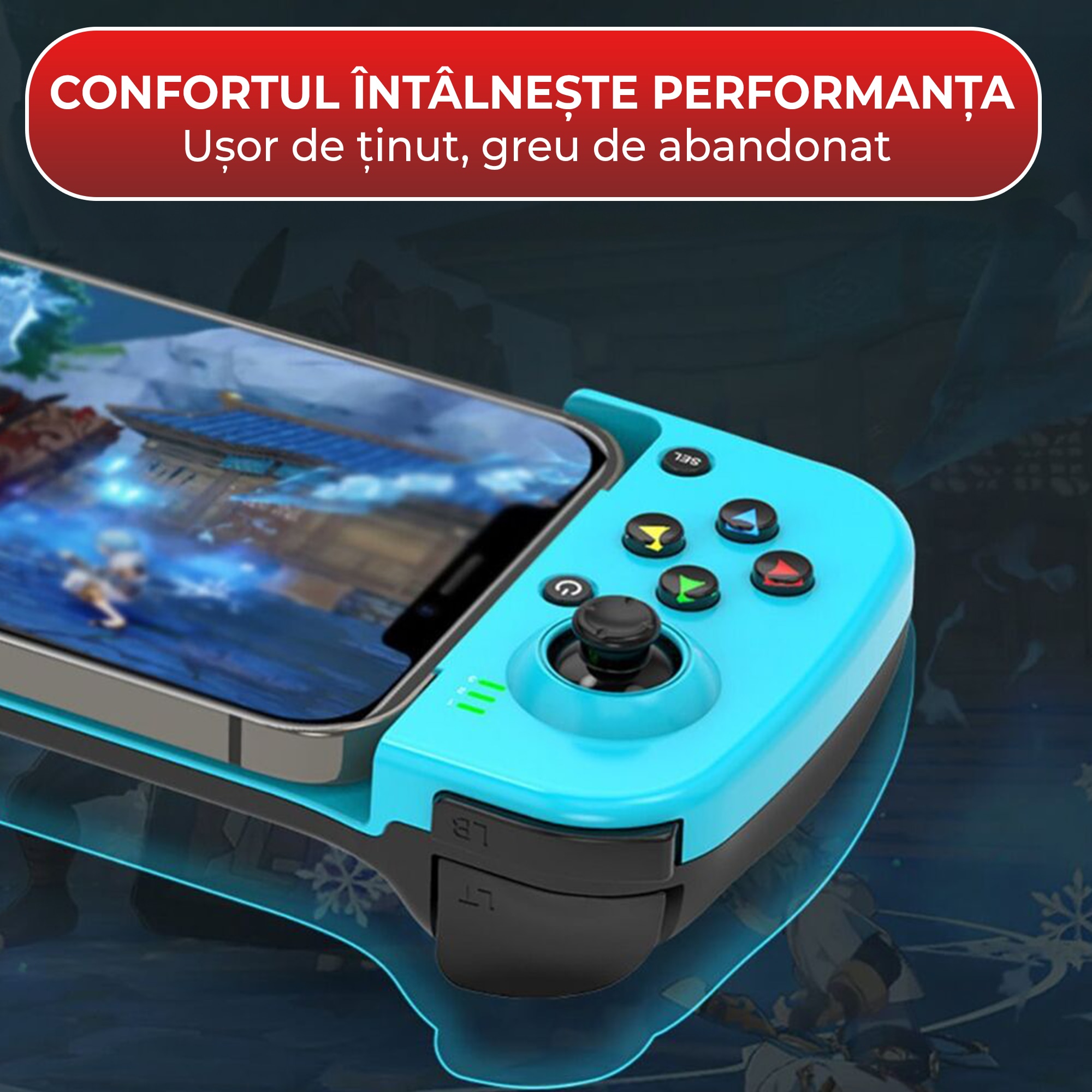 GamePad Controller Gaming pentru telefon Android, iOS, PC, PS, Nintendo ...