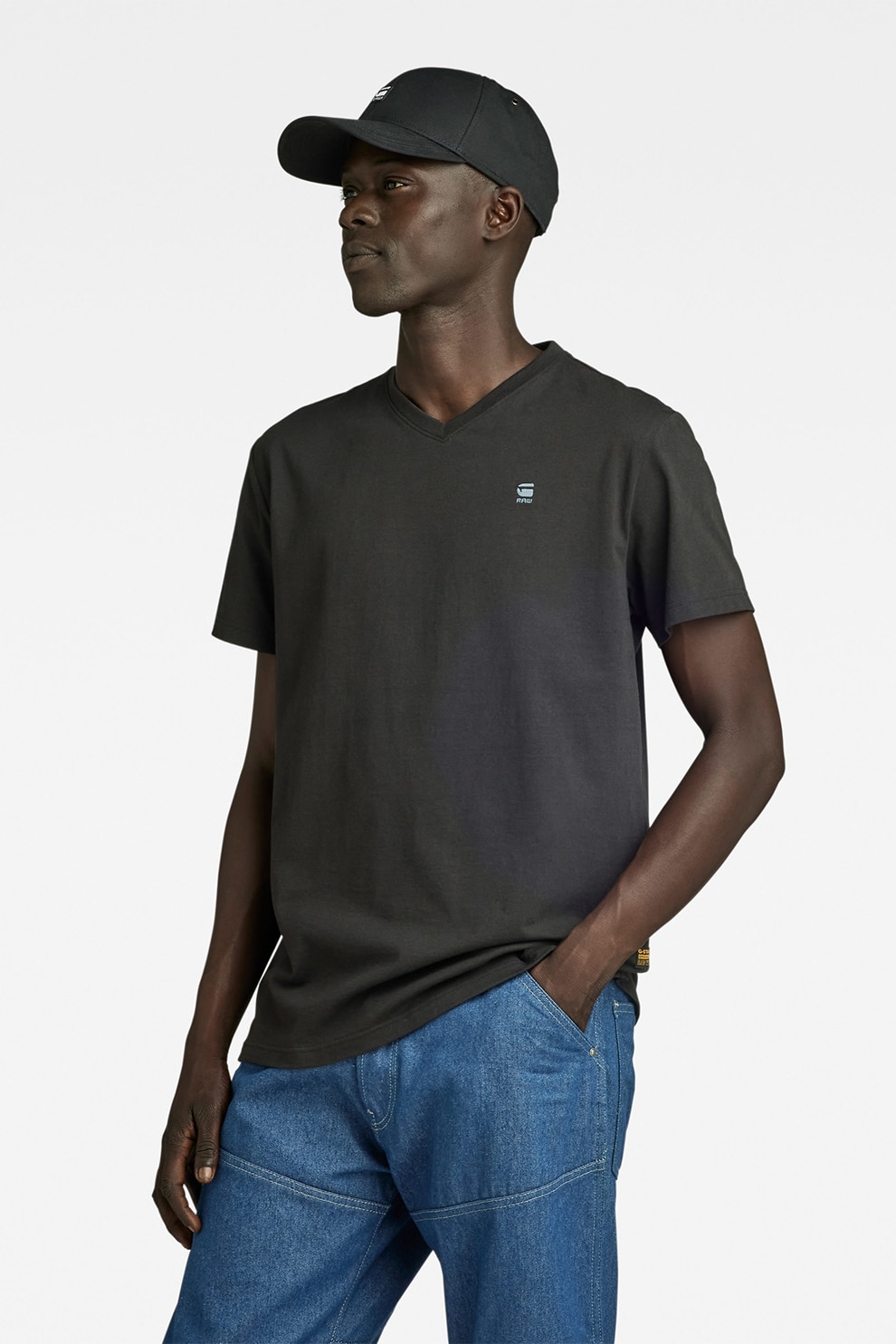 G-Star Raw, Base V-nyakú organikuspamut póló, Fekete, 2XL - eMAG.hu