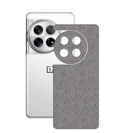 Folie skin SILKASE, pentru OnePlus 12, gri hexa, protectie spate ...
