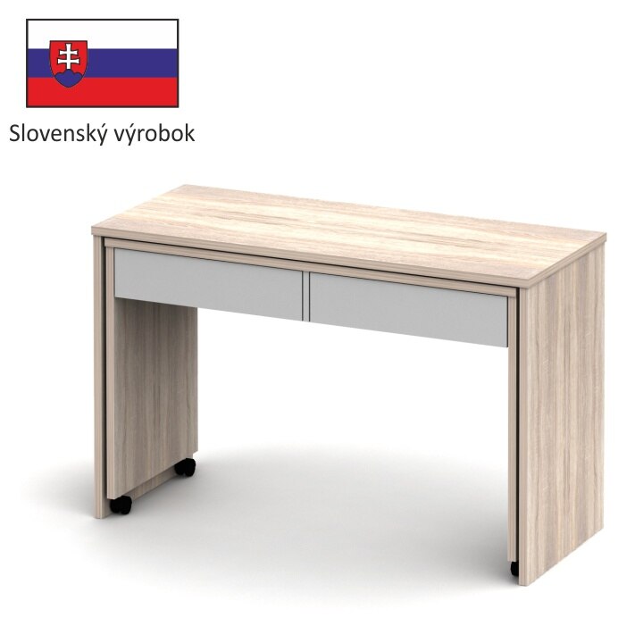 Összecsukható PC asztal, Kondela, Versailles Új, sonoma tölgy / fehér ...