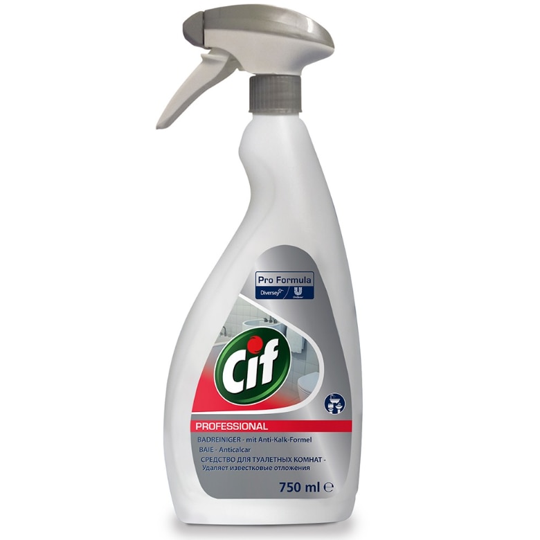 Solutie pentru curatat baia 2in1 Cif Professional, 0.75L - eMAG.ro