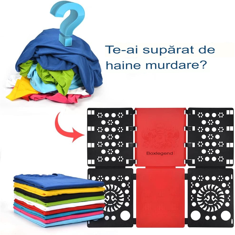 Sistem impachetat si impaturit Haine RENTAI, 59.5x23x0, 2 cm, negru ...