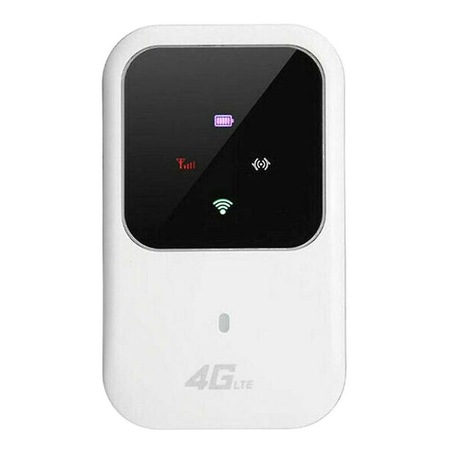 Router wireless portabil 4G / LTE, Plastic, cu baterie de 2400 mAH, 150 ...