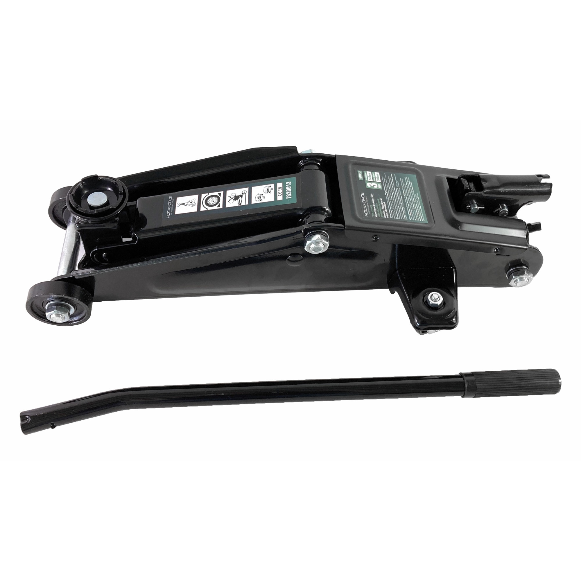 Cric hidraulic, Rock Force, 3T, Negru - eMAG.ro