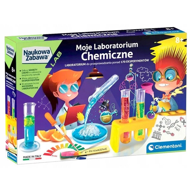 Set laborator de chimie de jucarie, Clementoni, Multicolor - eMAG.ro