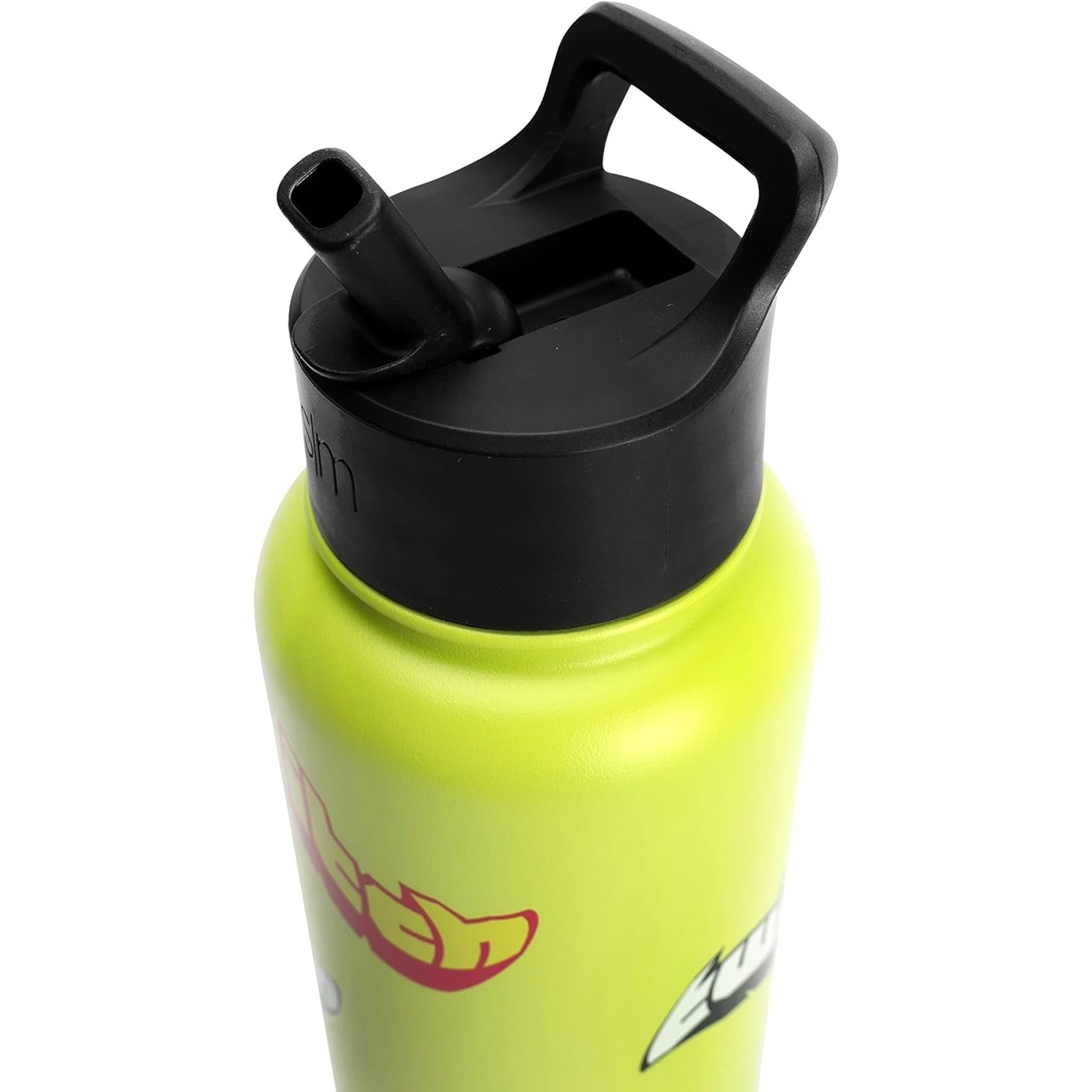 Sticla Termos din inox, capac cu pai si maner, 900ml, Design Fresh ...