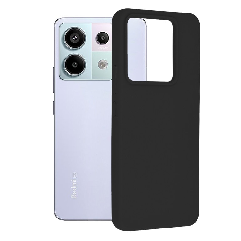 Husa pentru Xiaomi Redmi Note 13 Pro 5G / Poco X6 Techsuit soft edge silicone black - eMAG.ro