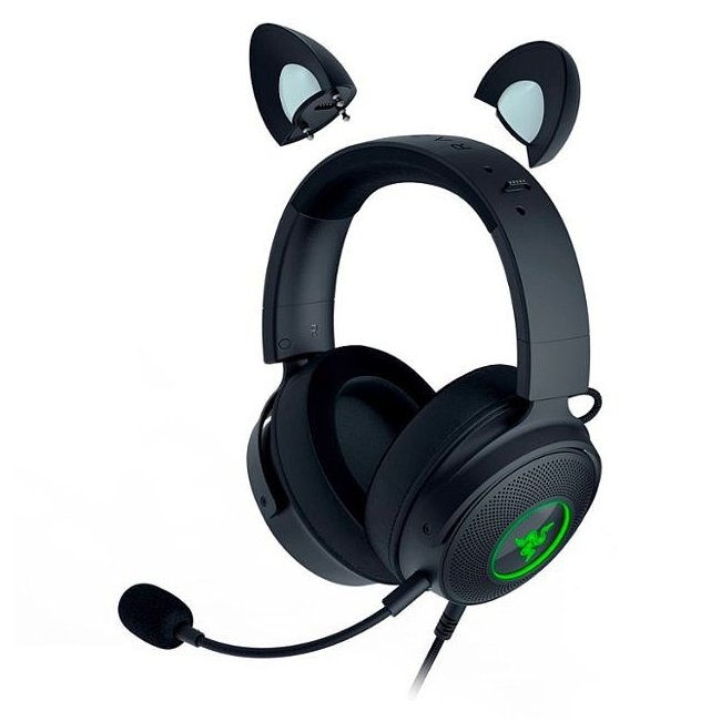 Casti gaming Razer Kraken Kitty Edition V2 Pro, 7.1 Surround, negru ...
