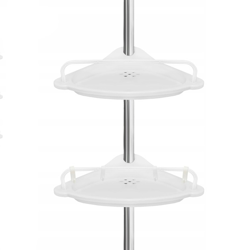 Raft de colt pentru baie, telescopic, anti-alunecare, dus, alb, Muvu ...