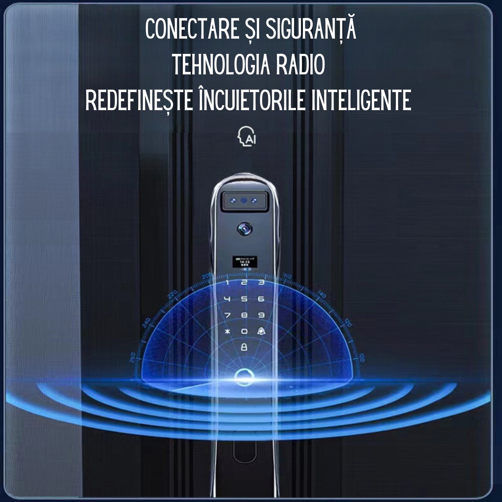 Incuietoare inteligenta de usa exterioara si interioara, Amprenta ...