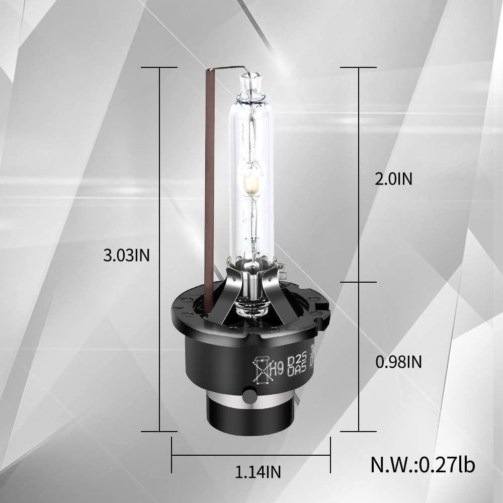 Комплект от 2 ксенонови крушки D2S/D2R, 35W, HID, 6000k, за автомобилни ...