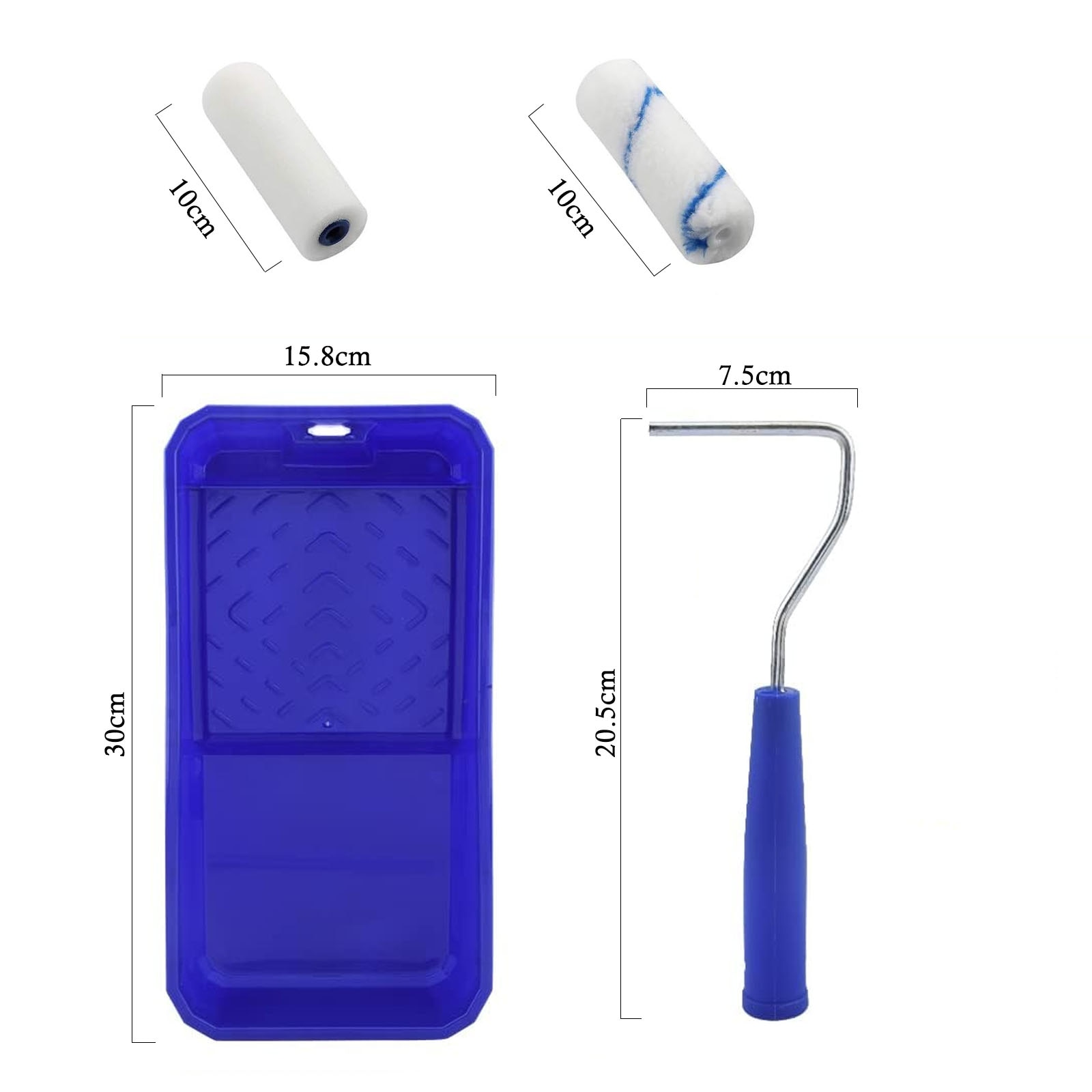 Set trafalet, Axroad Mall, 10 role pensula, Design ergonomic, Cu tava ...