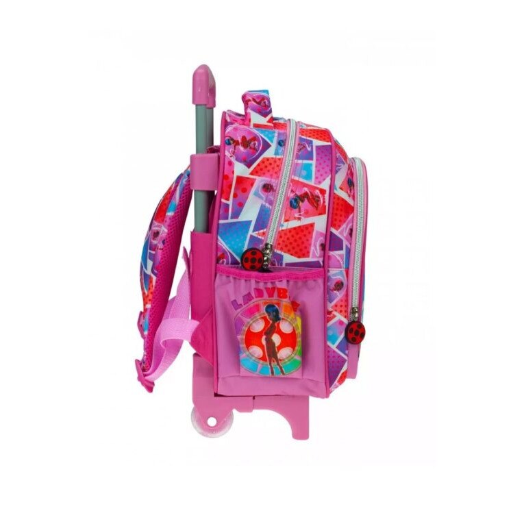 Troler gradinita, Lady Bug, pentru fetite, roz, 30 cm - eMAG.ro